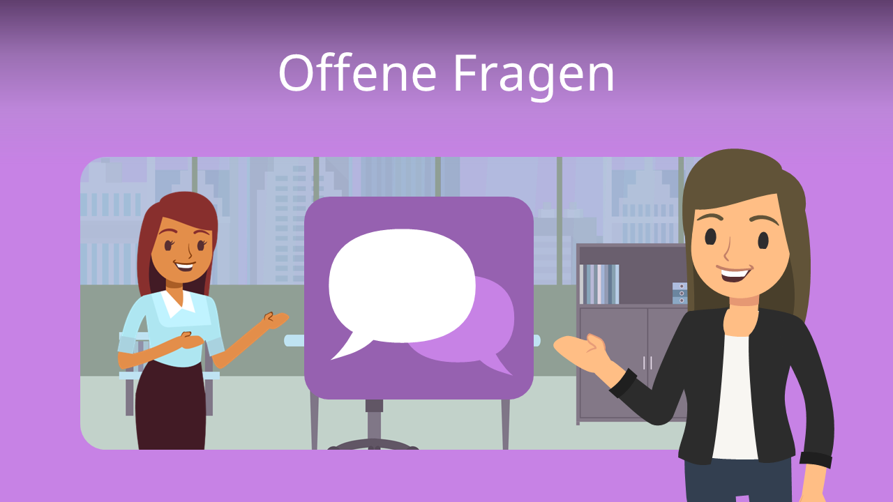 Offene Fragen • Merkmale & Beispiele · [mit Video]